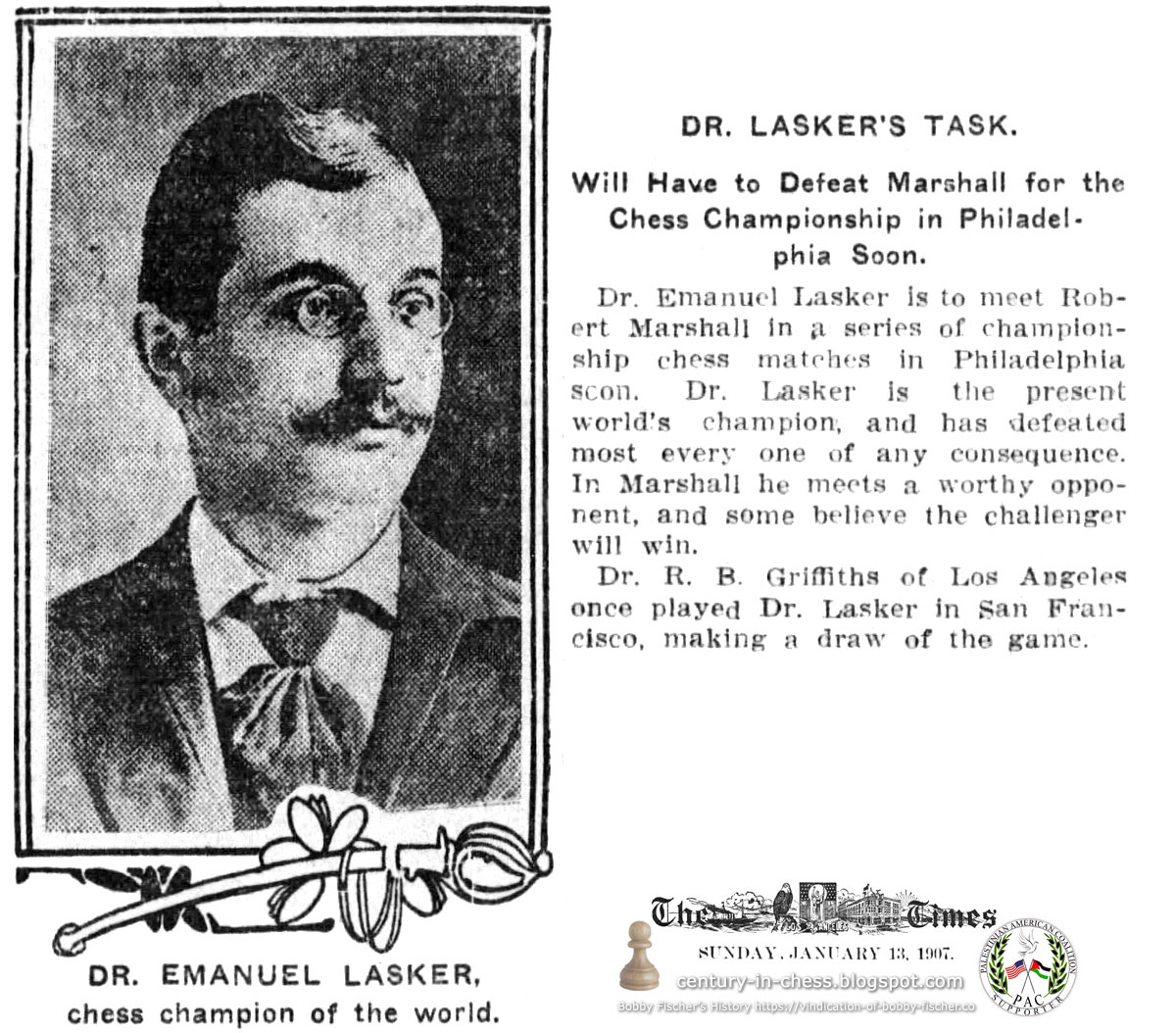 Best in Chess: Emanuel Lasker
